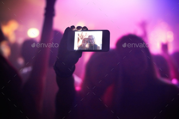 No cameras during the concert Stock Photo by YuriArcursPeopleimages