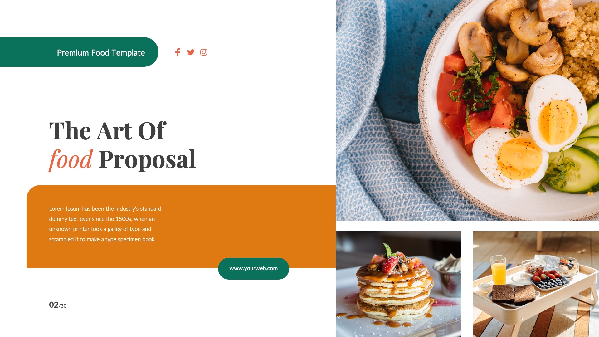 Food PowerPoint Template, Presentation Templates | GraphicRiver