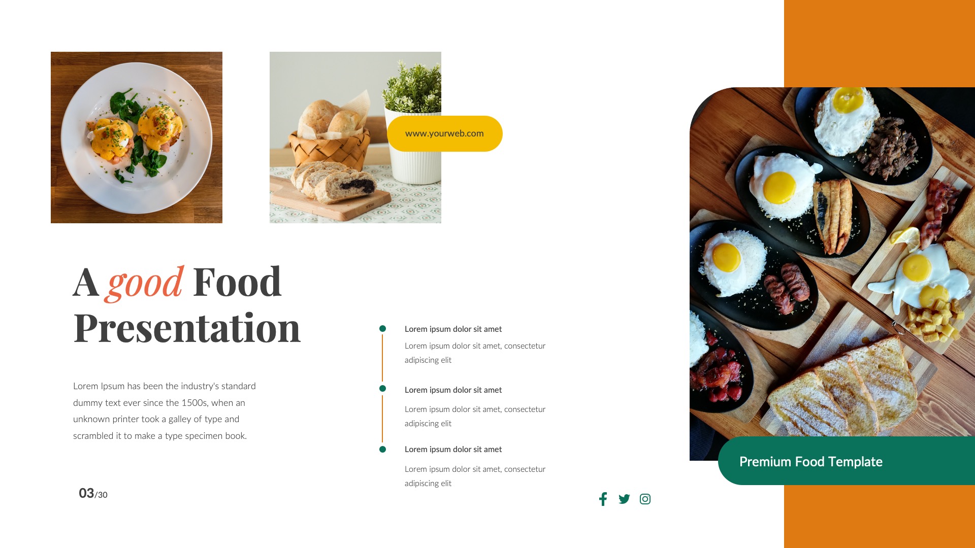 Food PowerPoint Template, Presentation Templates | GraphicRiver