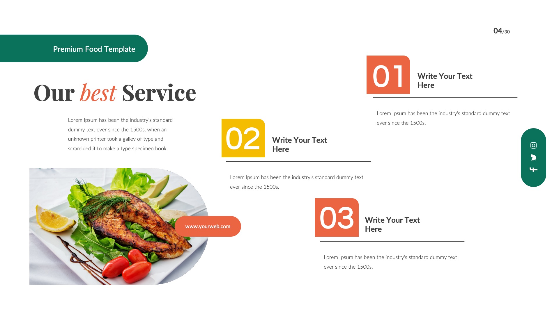 Food PowerPoint Template, Presentation Templates | GraphicRiver