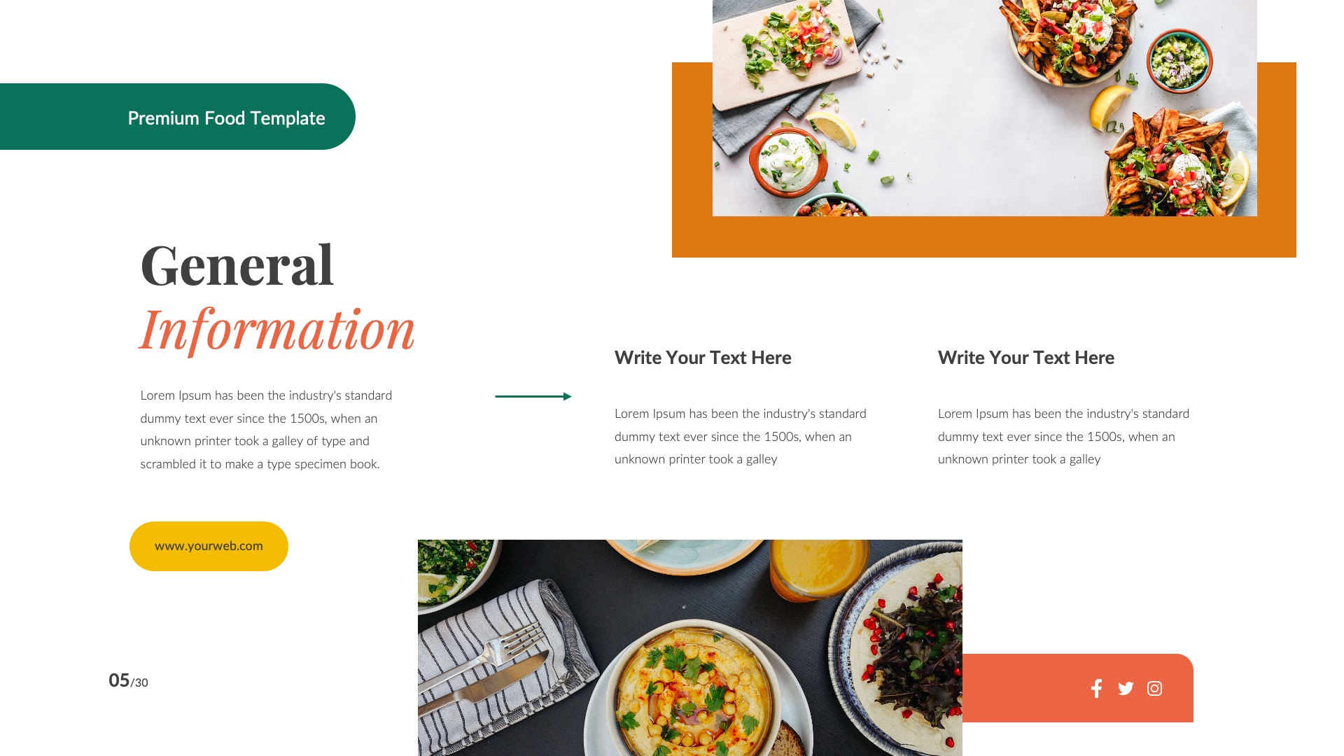 Food PowerPoint Template, Presentation Templates | GraphicRiver