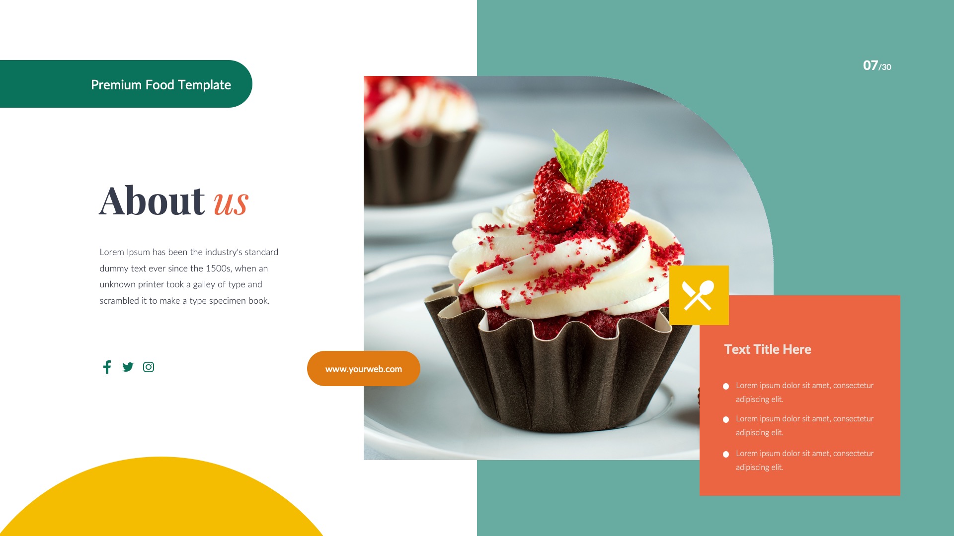 Food PowerPoint Template, Presentation Templates | GraphicRiver
