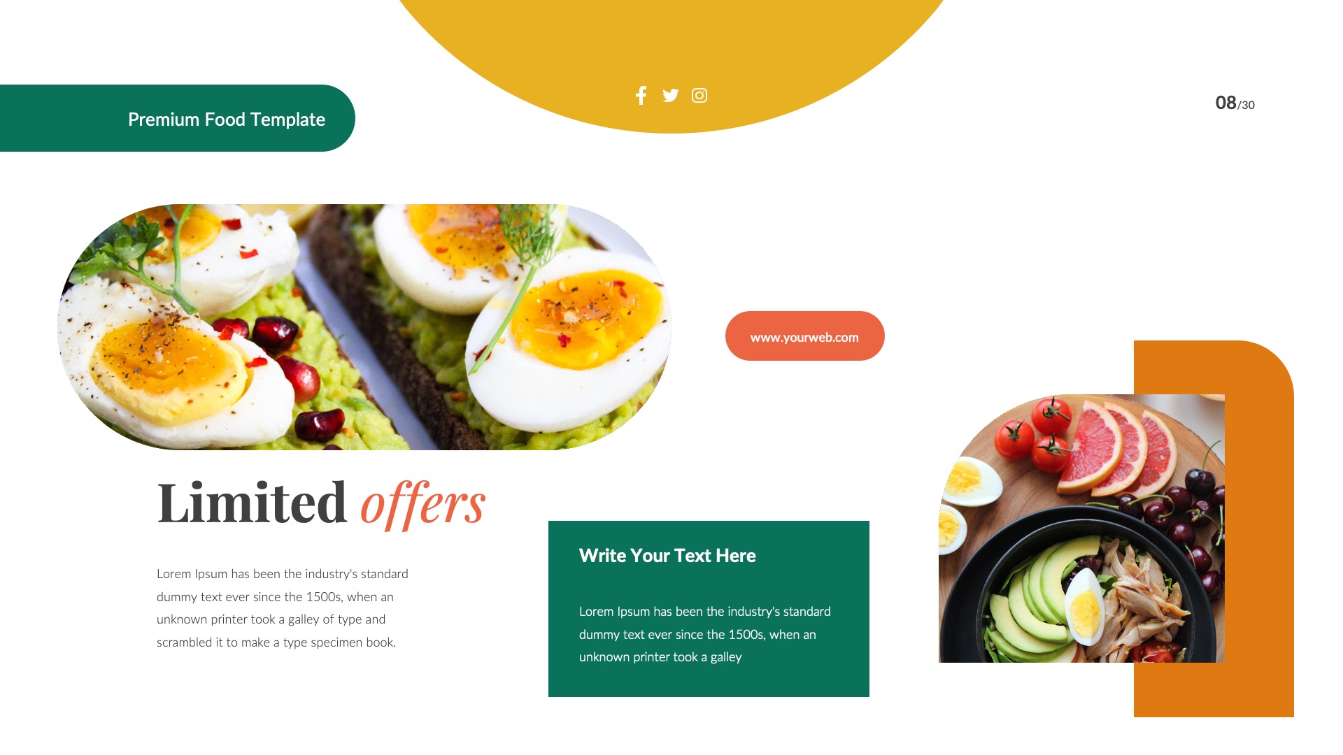 Food PowerPoint Template, Presentation Templates | GraphicRiver