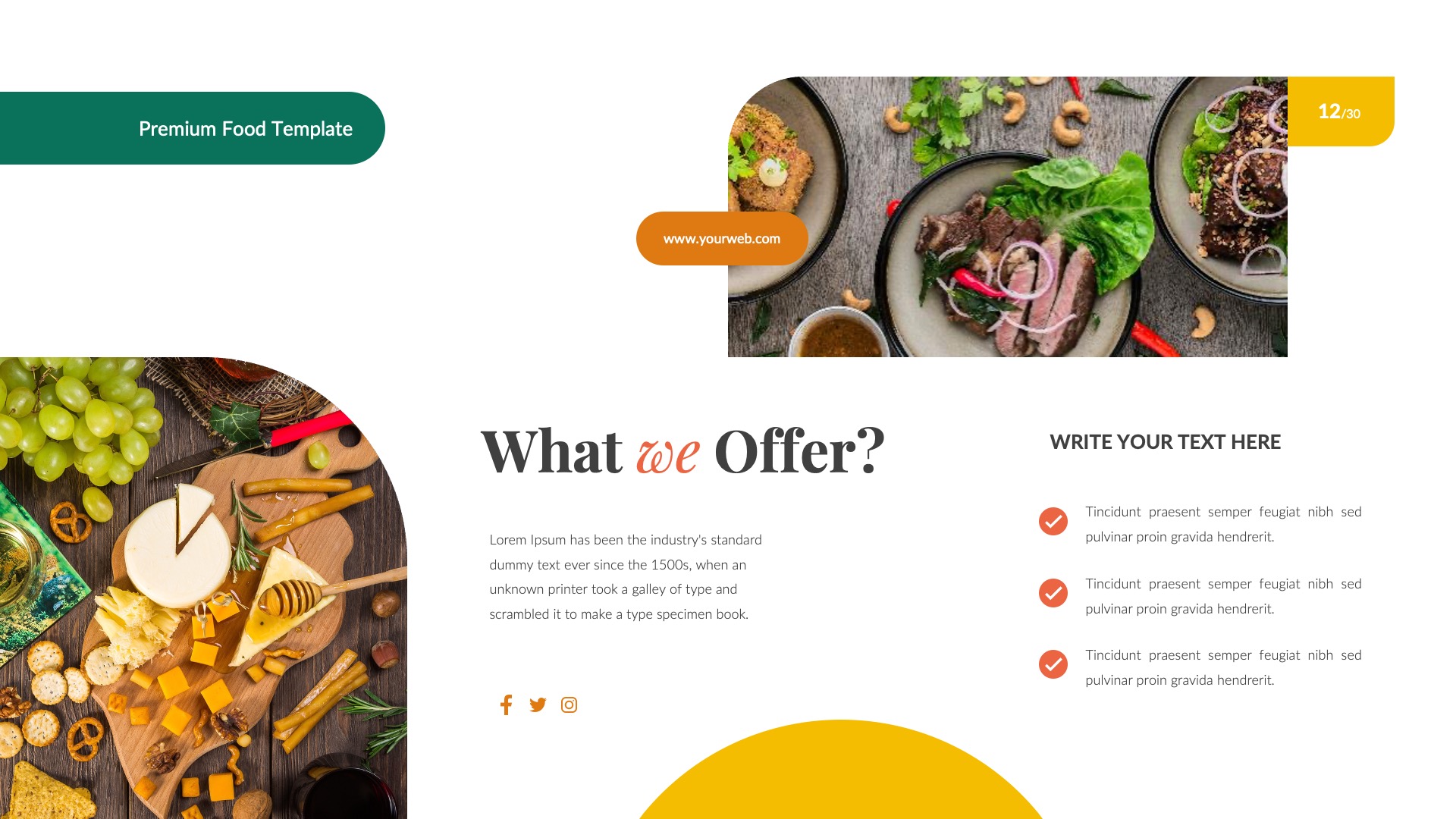 Food PowerPoint Template, Presentation Templates | GraphicRiver