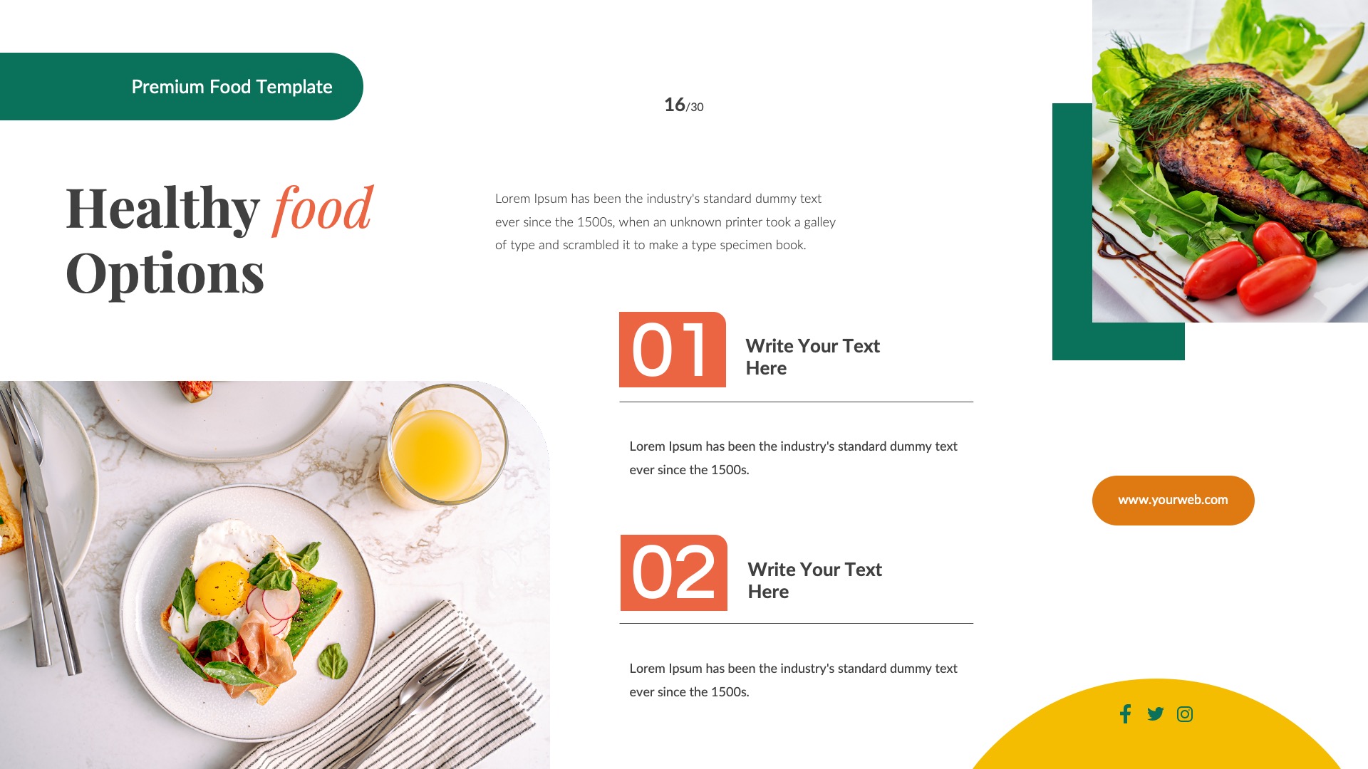 Food PowerPoint Template, Presentation Templates | GraphicRiver