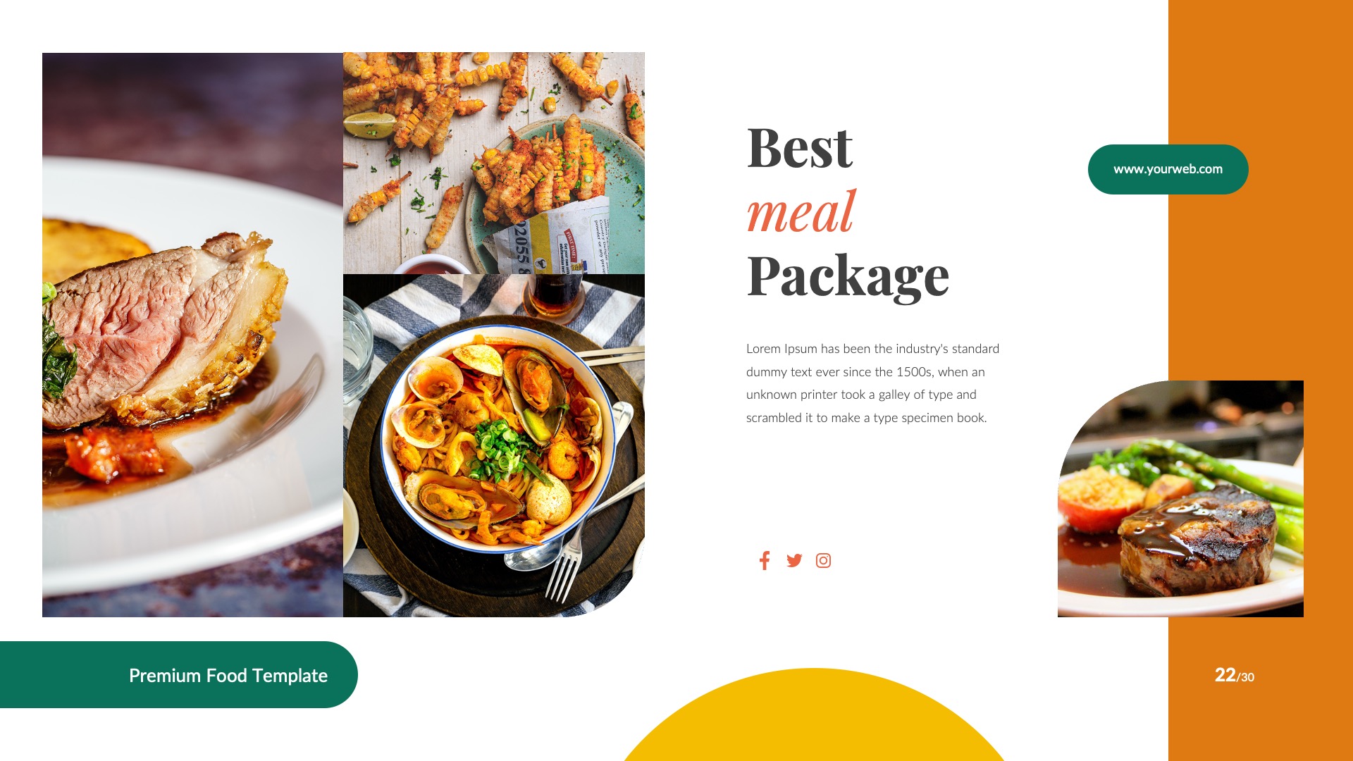 Food PowerPoint Template, Presentation Templates | GraphicRiver