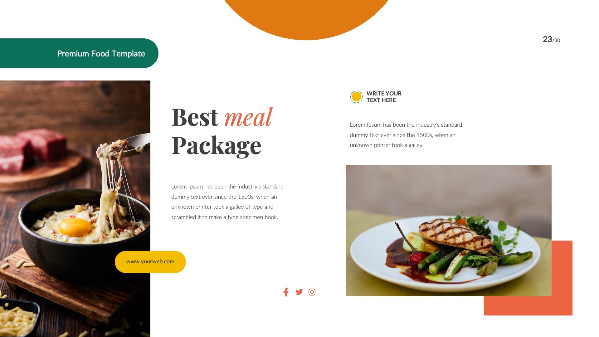 Food PowerPoint Template, Presentation Templates | GraphicRiver