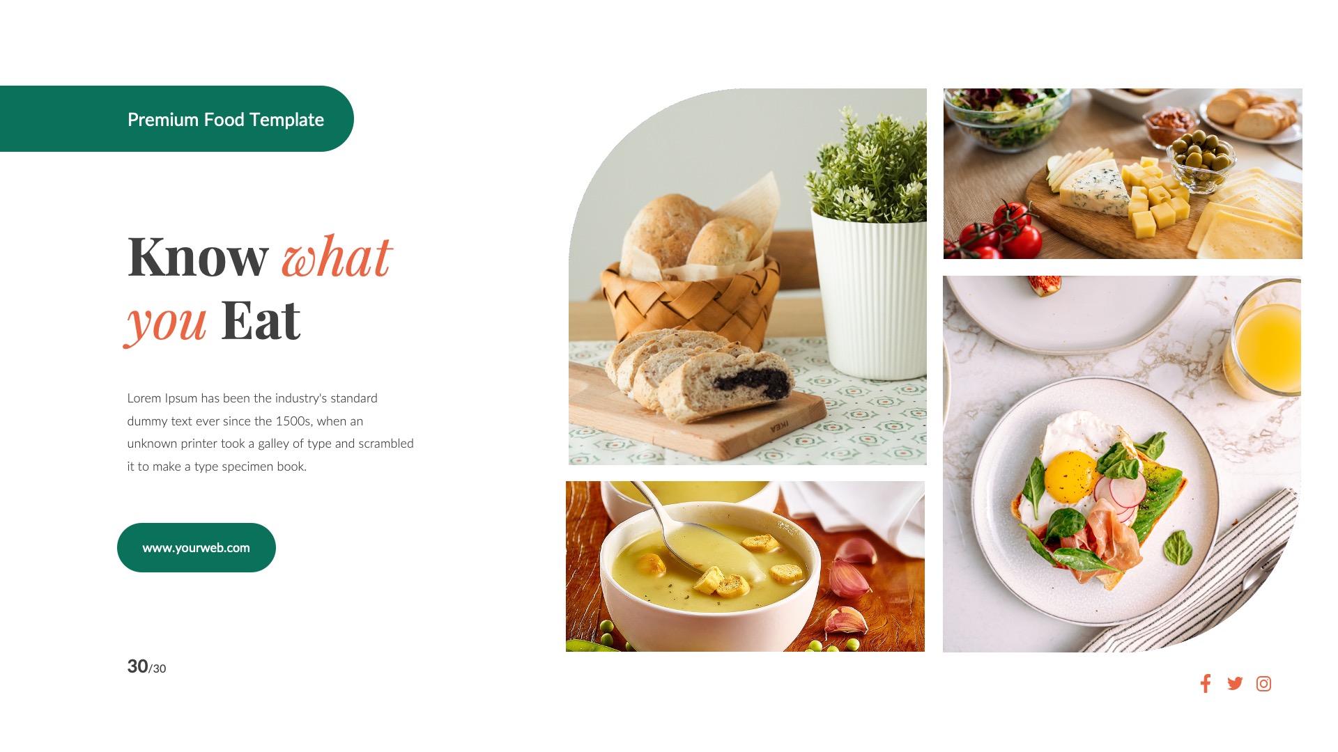 Food PowerPoint Template, Presentation Templates | GraphicRiver