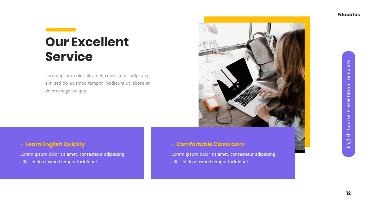 Educates - English Course Powerpoint, Presentation Templates | GraphicRiver