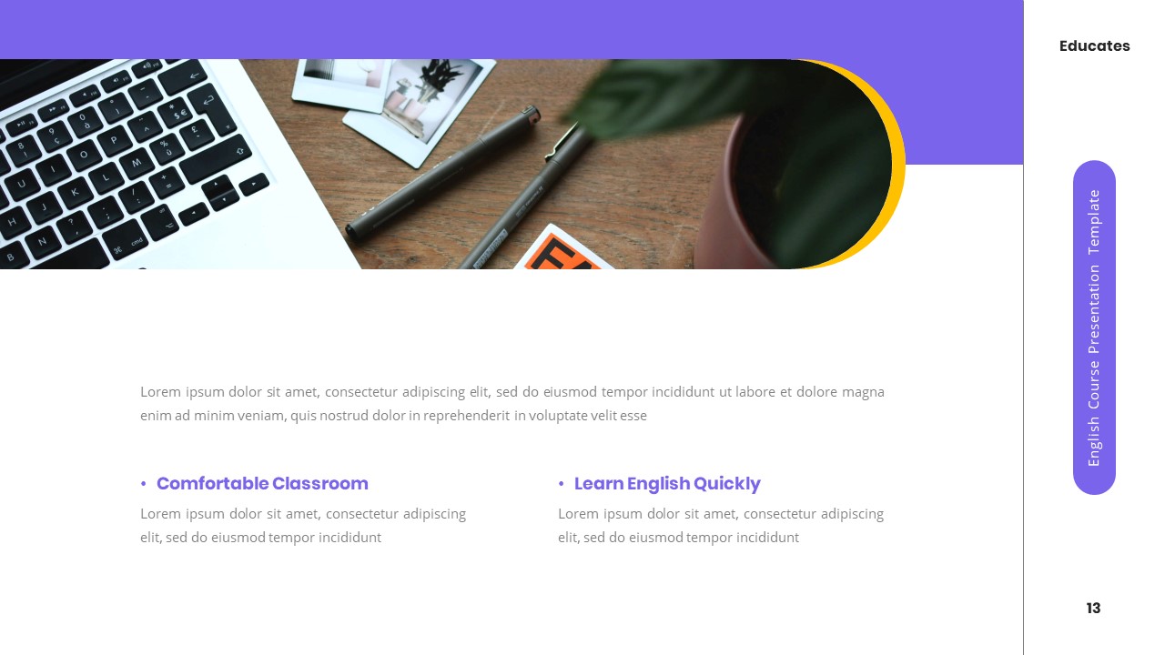 Educates - English Course Powerpoint, Presentation Templates | GraphicRiver