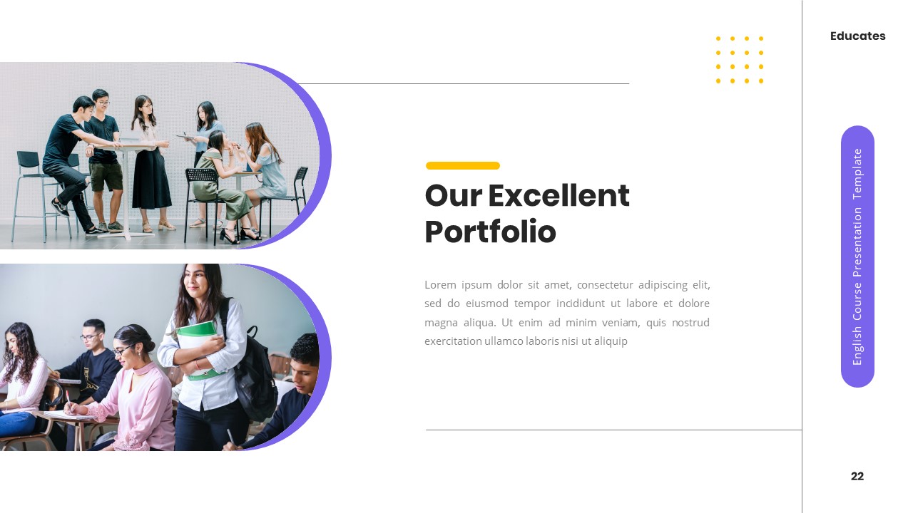 Educates - English Course Powerpoint, Presentation Templates | GraphicRiver