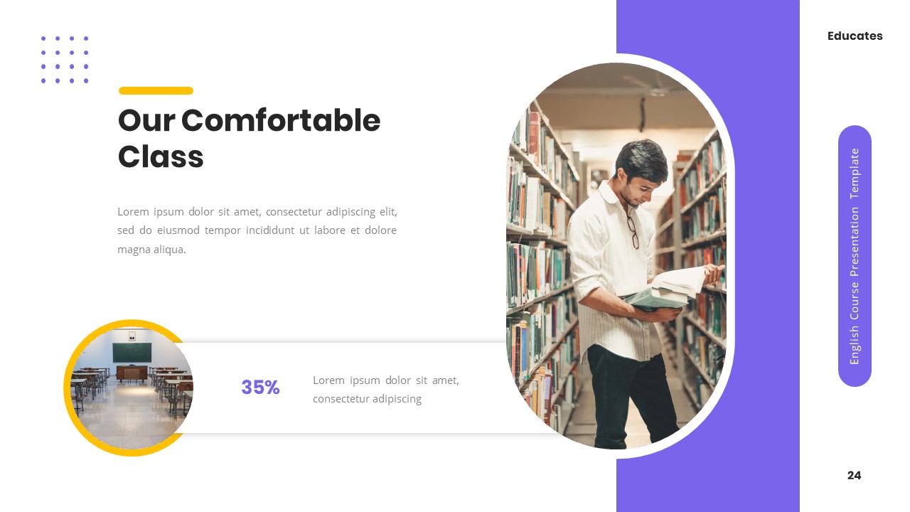 Educates - English Course Powerpoint, Presentation Templates | GraphicRiver