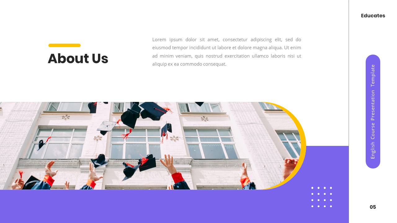 Educates - English Course Powerpoint, Presentation Templates | GraphicRiver