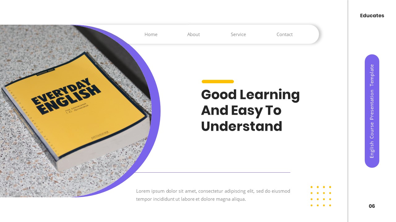 Educates - English Course Powerpoint, Presentation Templates | GraphicRiver