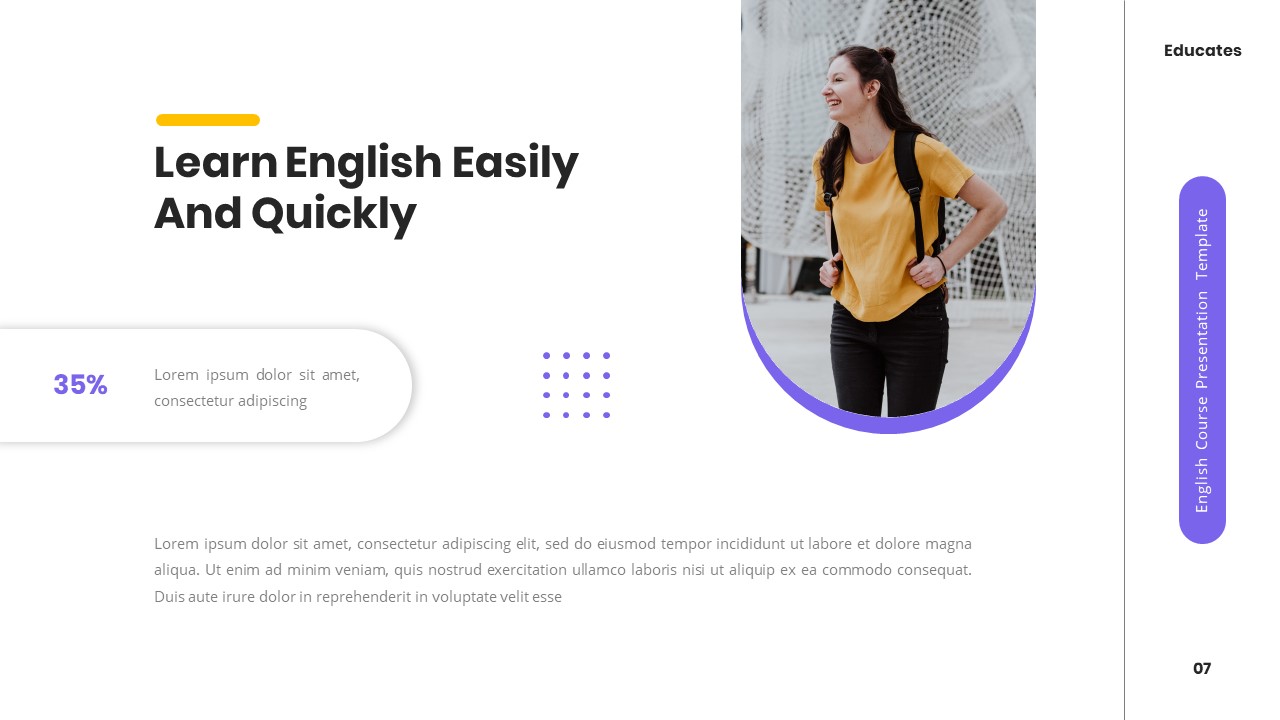 Educates - English Course Powerpoint, Presentation Templates | GraphicRiver
