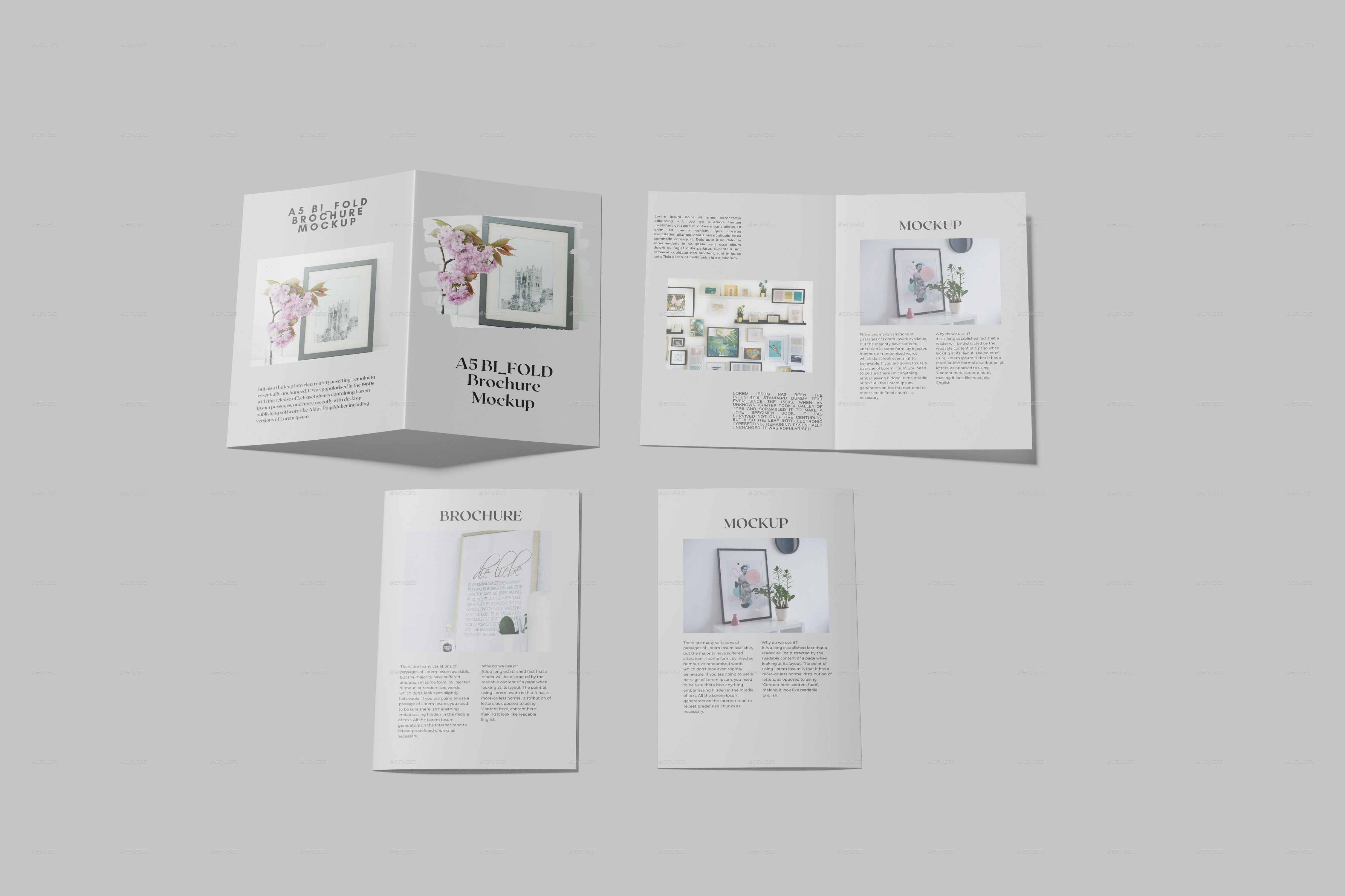 A5 Tri-Fold Brochure Mock-up, Graphics | GraphicRiver