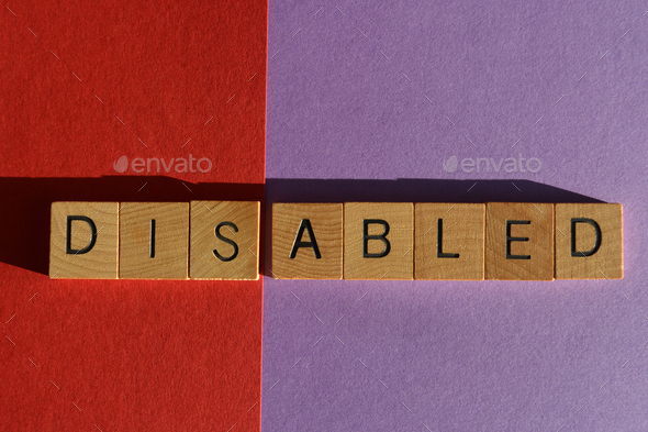 Disabled, word as banner headline Stock Photo by JosieElias | PhotoDune
