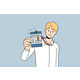 Man Employee Present ID Card, Vectors | GraphicRiver