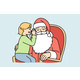 Child Whispering in Santa Claus Ear, Vectors | GraphicRiver