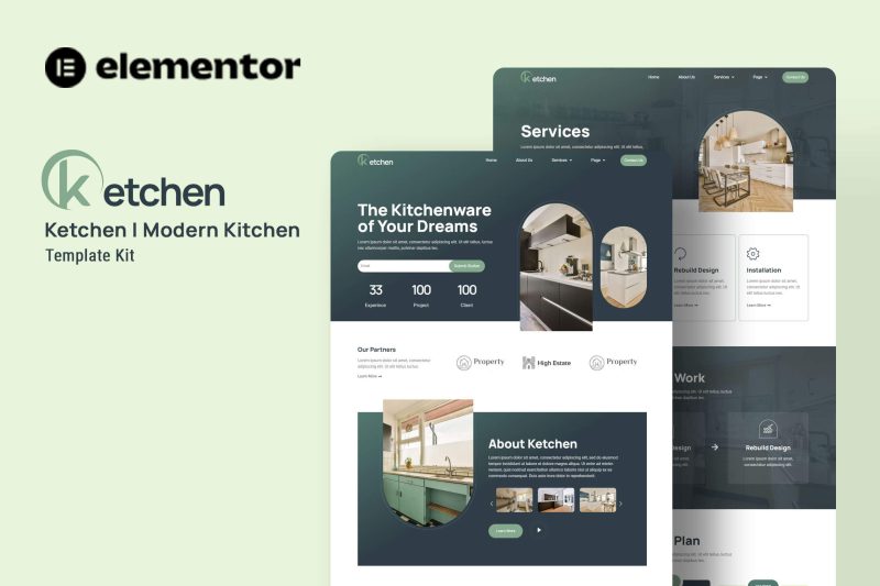 Ketchen - Modern Kitchen Elementor Template Kit by Kitpro | ThemeForest