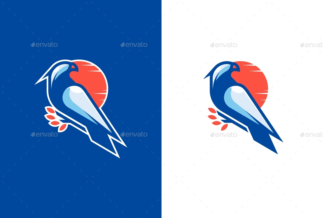 Falcon Simple Mascot Logo Template, Logo Templates | GraphicRiver