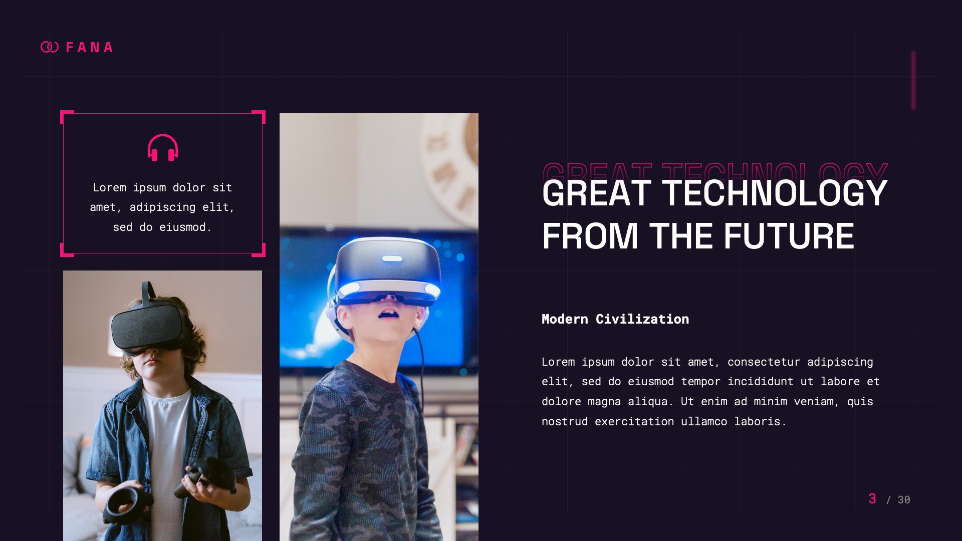 Fana - Virtual Reality Technology Keynote, Presentation Templates ...