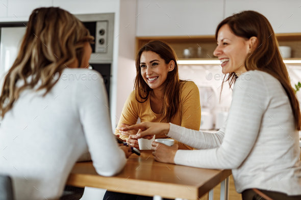 Talking about something, relaxing. Stock Photo by bnenin | PhotoDune