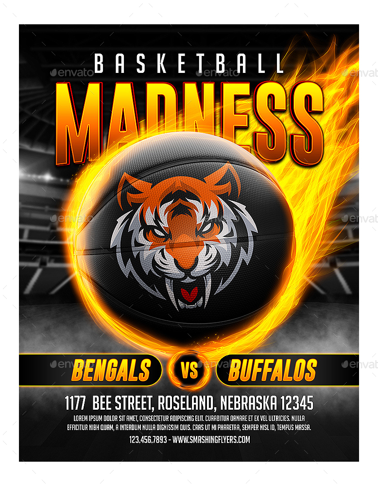 Basketball Poster Template, Print Templates | GraphicRiver