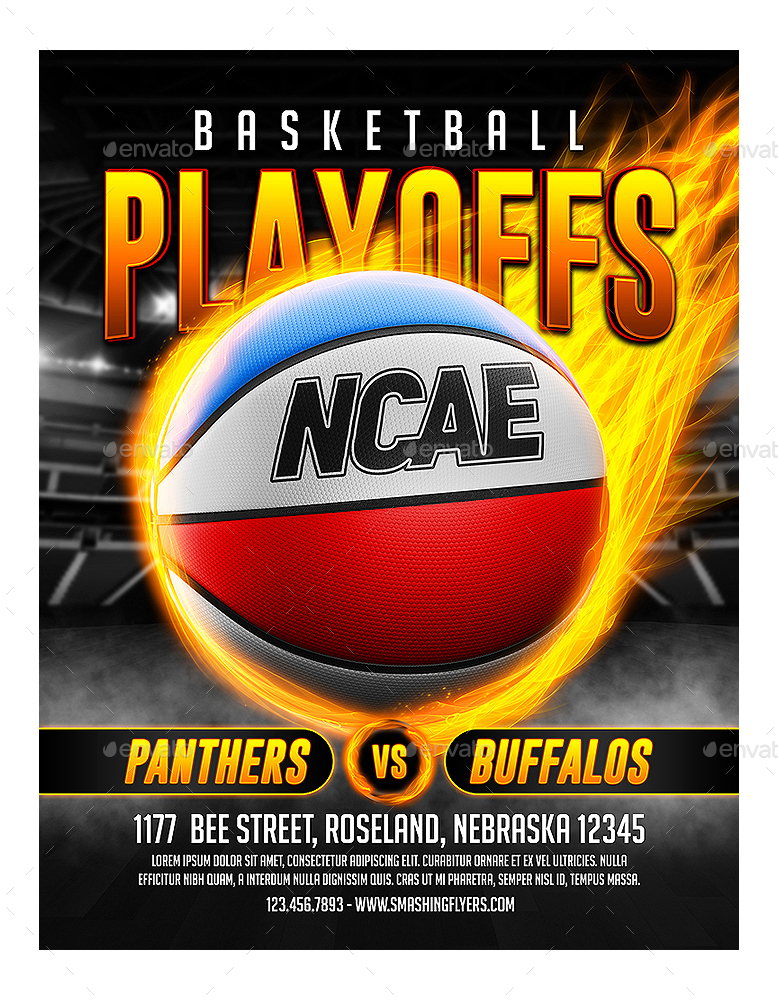 Basketball Poster Template, Print Templates | GraphicRiver