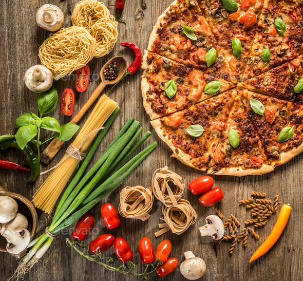 Italian food background Stock Photo by tan4ikk | PhotoDune