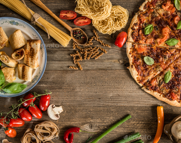 Italian food background Stock Photo by tan4ikk | PhotoDune