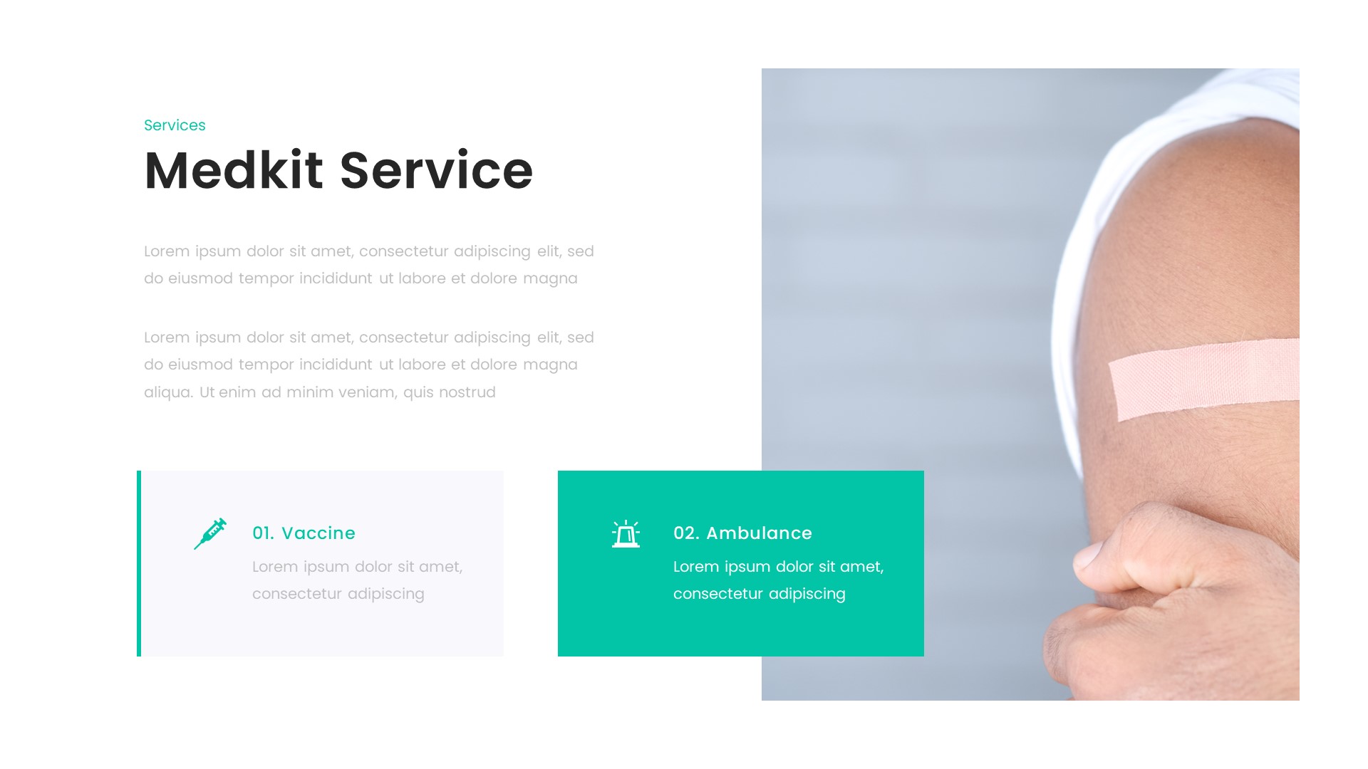 Medkit - Medical Presentation PowerPoint Template, Presentation Templates