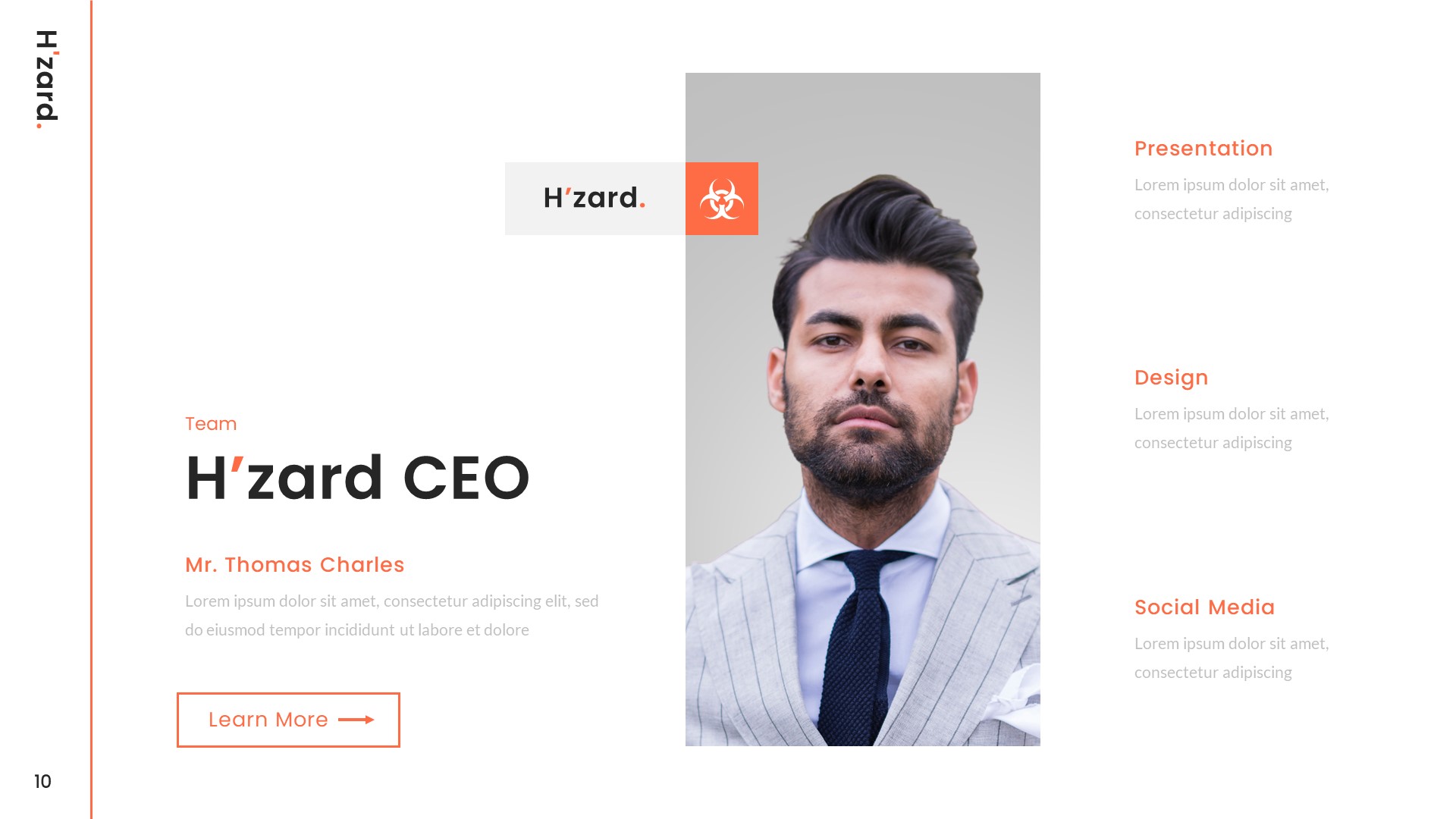 H'zard - Company Profile PowerPoint Template, Presentation Templates