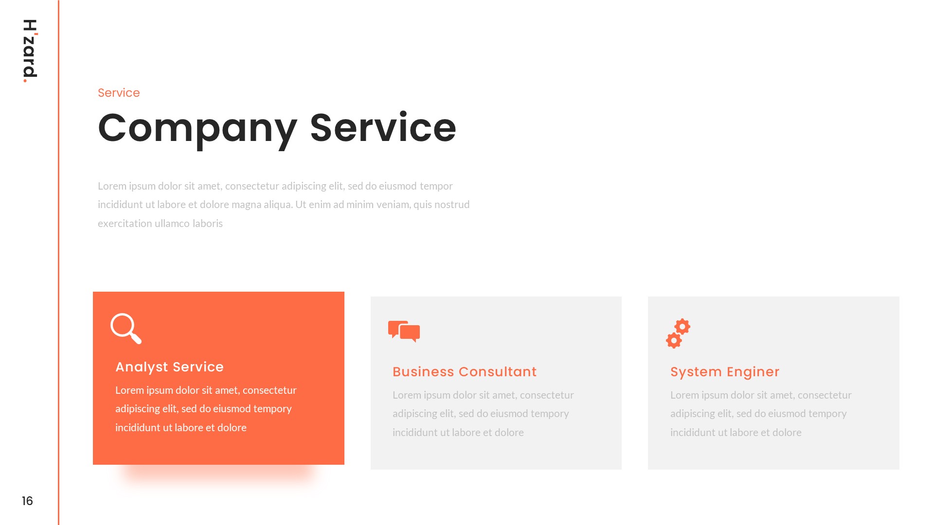 H'zard - Company Profile PowerPoint Template, Presentation Templates