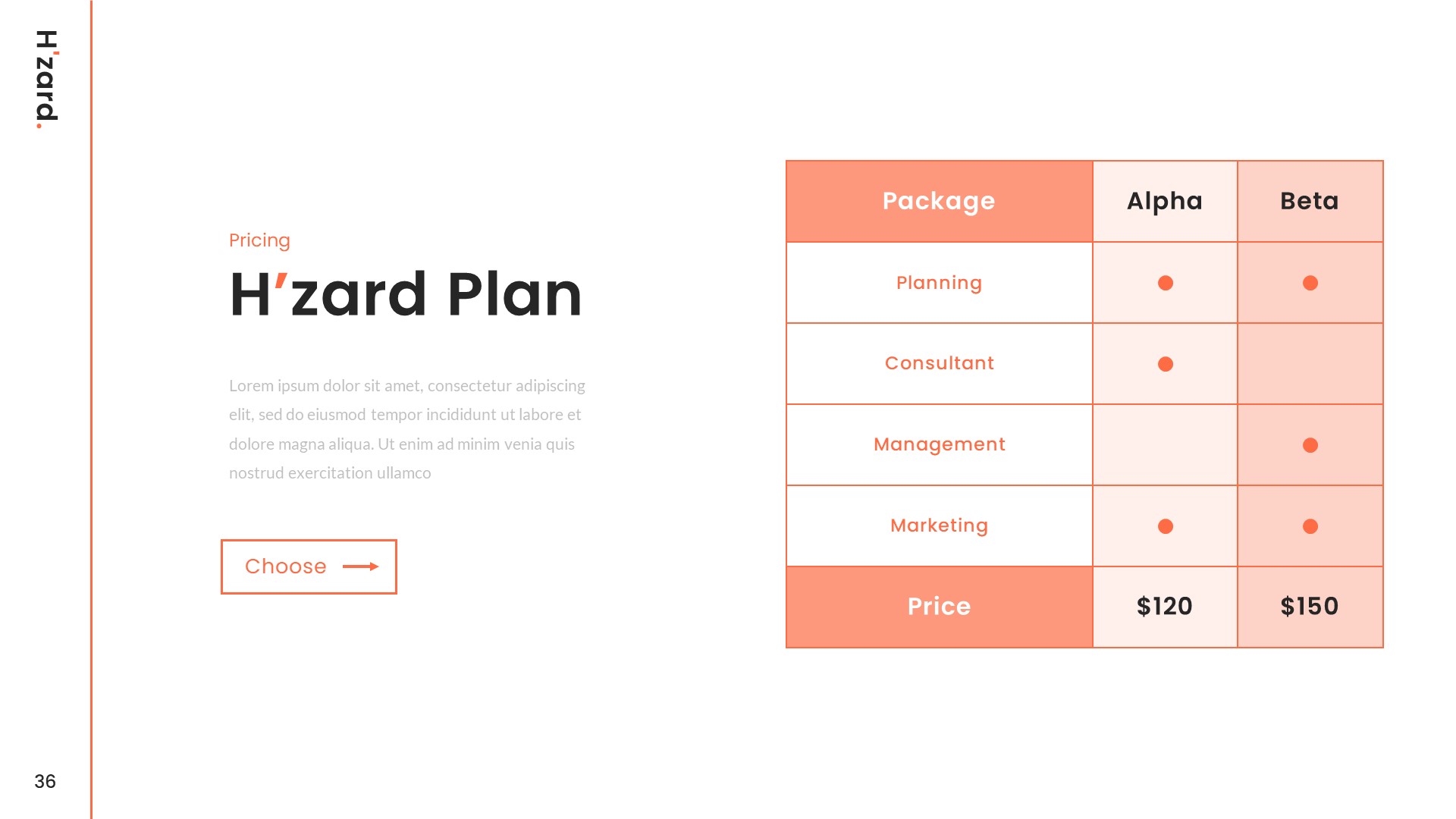 H'zard - Company Profile PowerPoint Template, Presentation Templates