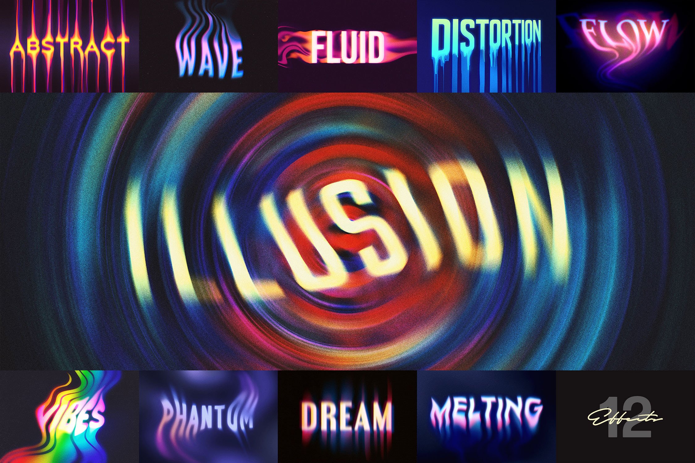 Melting Illusion Text Effects, Add-ons | GraphicRiver