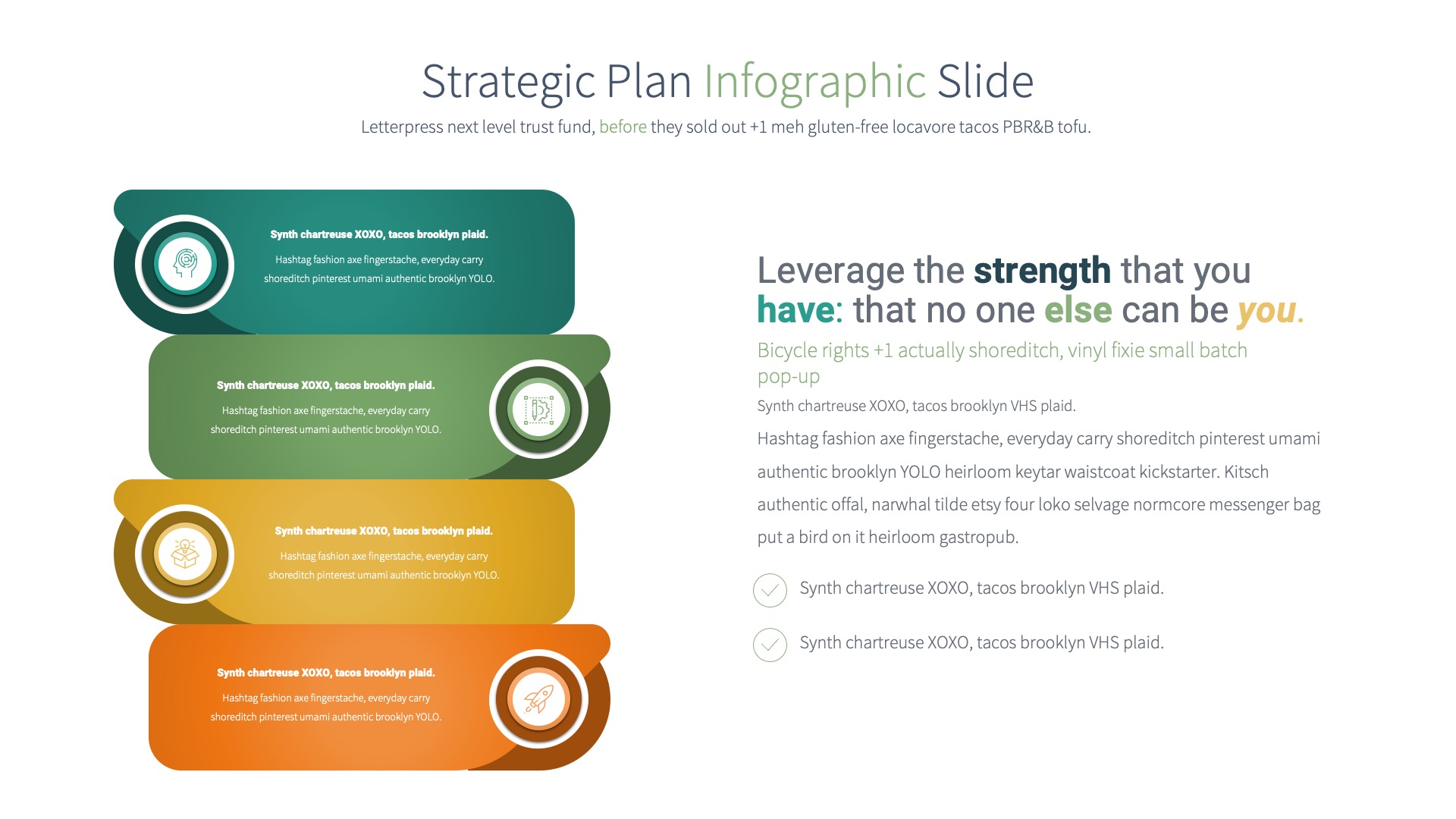 Strategic Plan - PowerPoint Infographics Slides, Presentation Templates