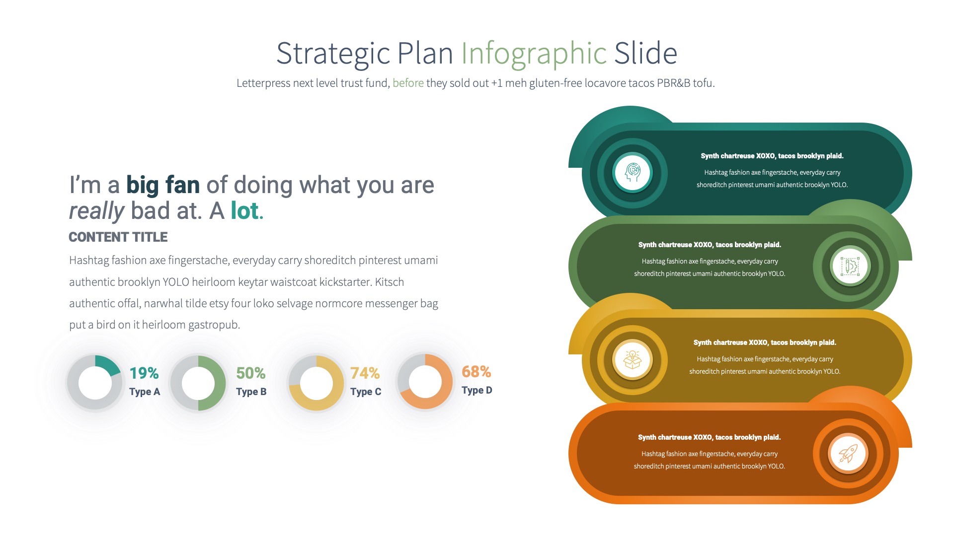 Strategic Plan - PowerPoint Infographics Slides, Presentation Templates