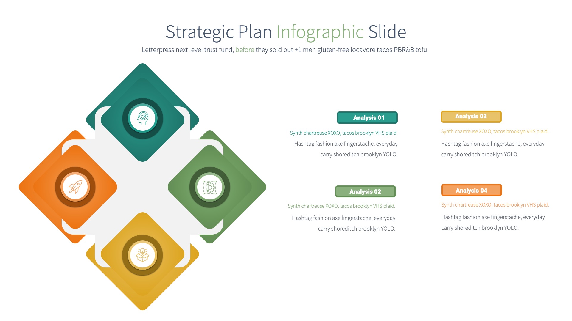Strategic Plan - PowerPoint Infographics Slides, Presentation Templates