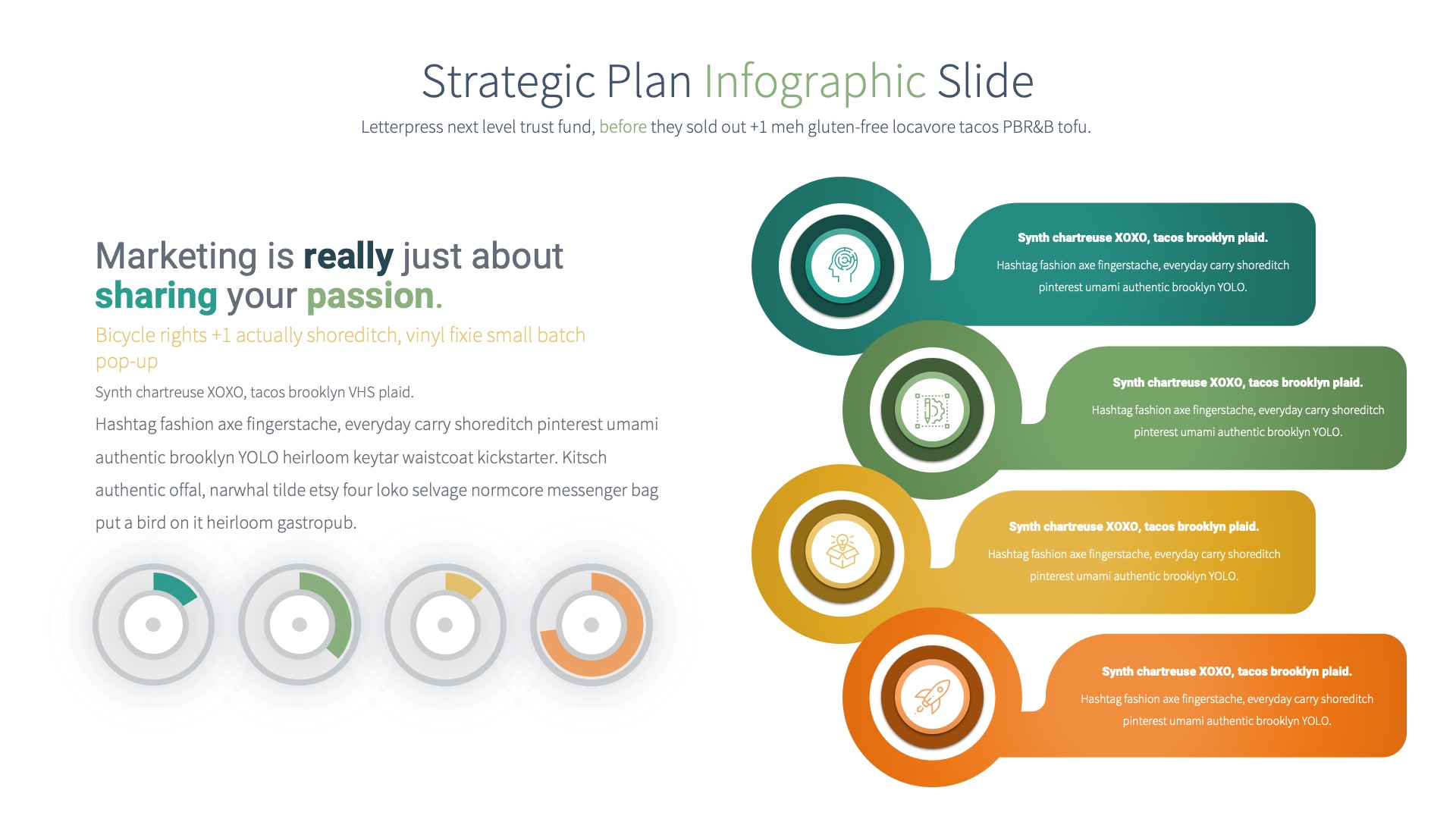 Strategic Plan - PowerPoint Infographics Slides, Presentation Templates