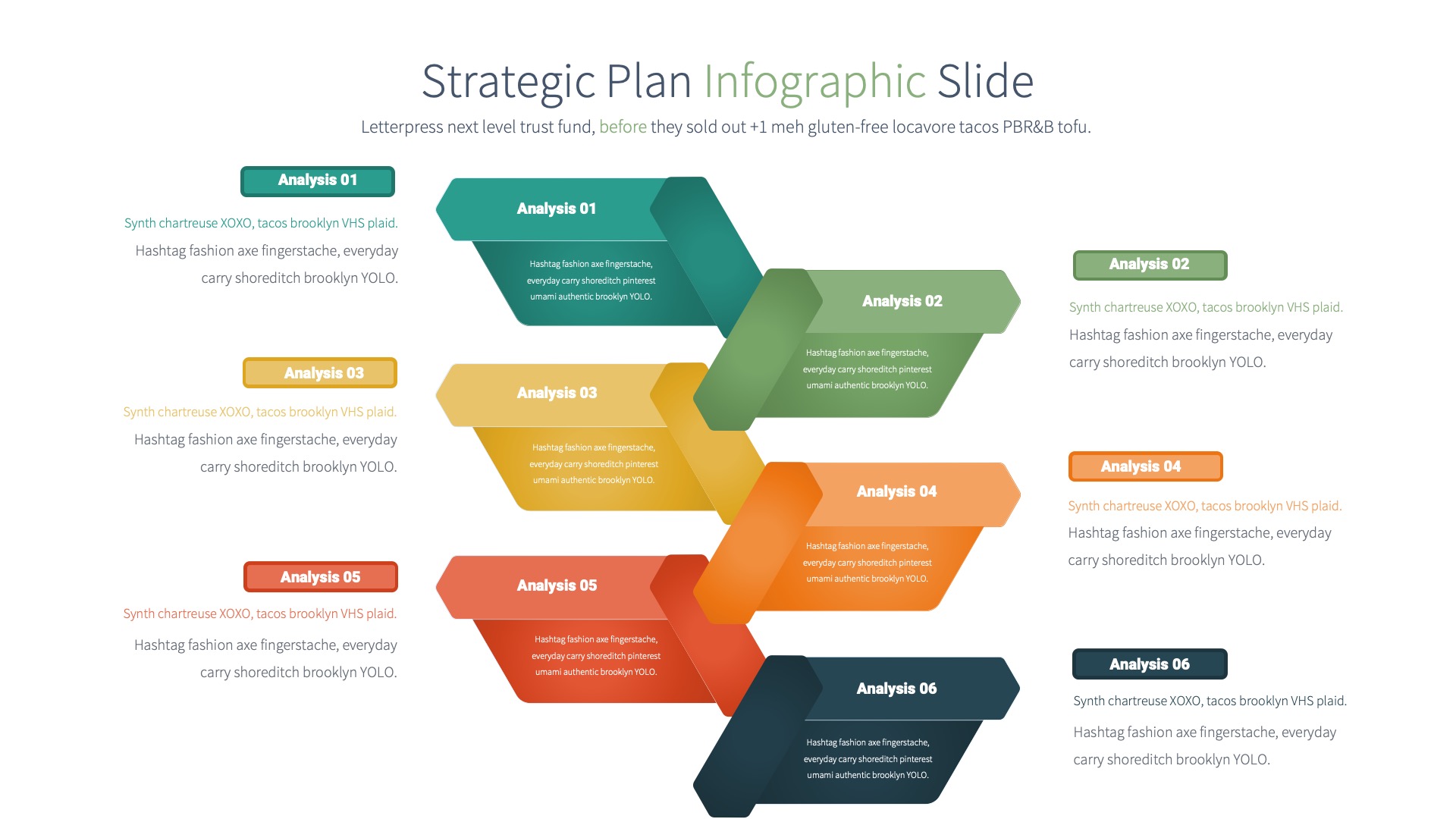 Strategic Plan - PowerPoint Infographics Slides, Presentation Templates