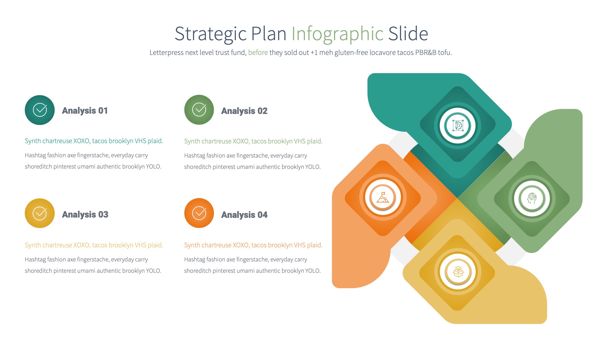 Strategic Plan - PowerPoint Infographics Slides, Presentation Templates
