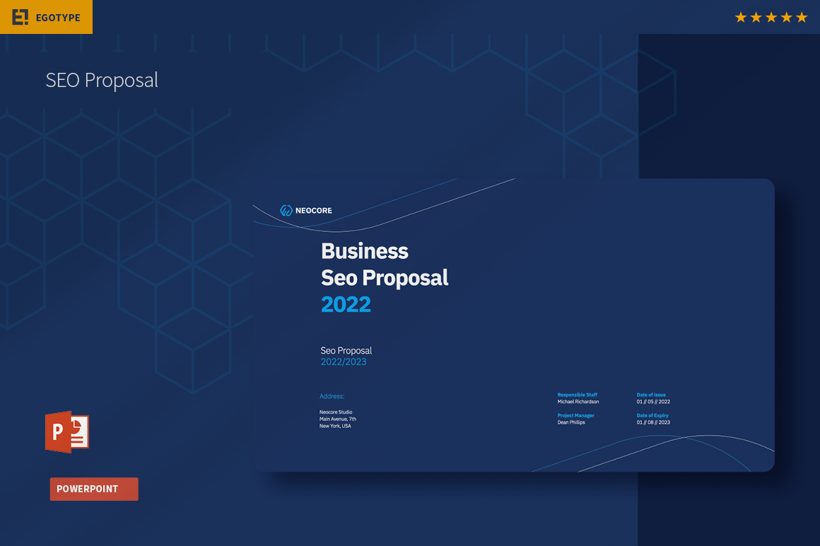 SEO Proposal Powerpoint Presentation Template, Presentation Templates