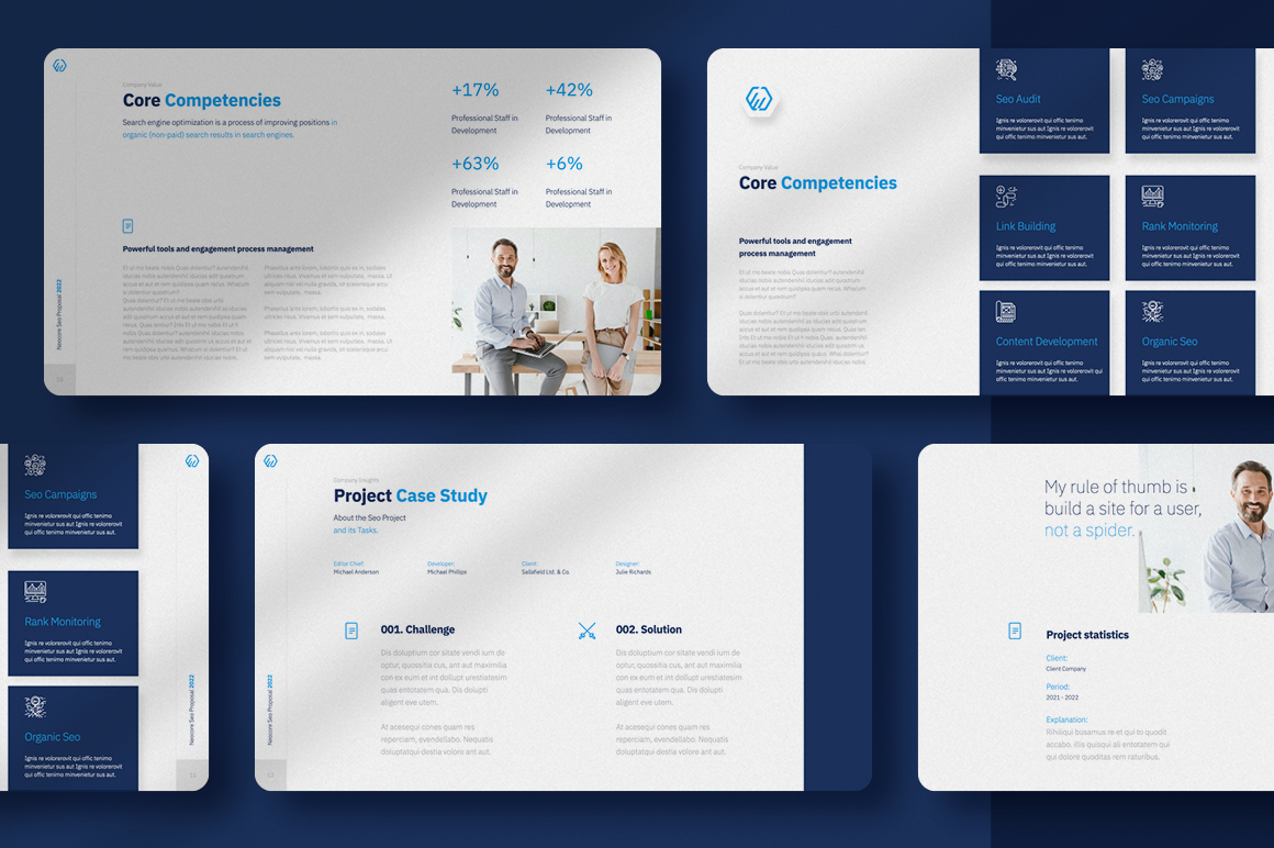 SEO Proposal Powerpoint Presentation Template, Presentation Templates