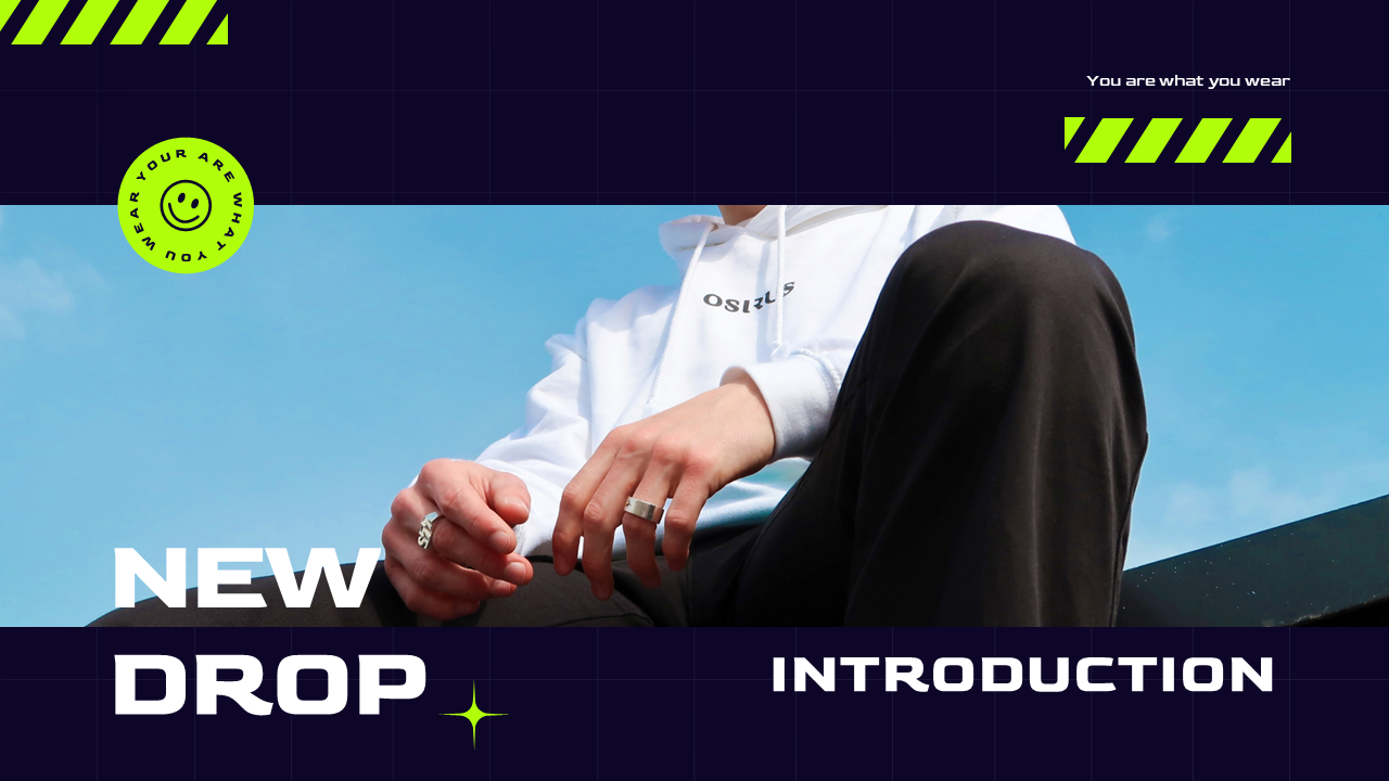 Newdrop – Streetwear Concept Powerpoint Template, Presentation Templates