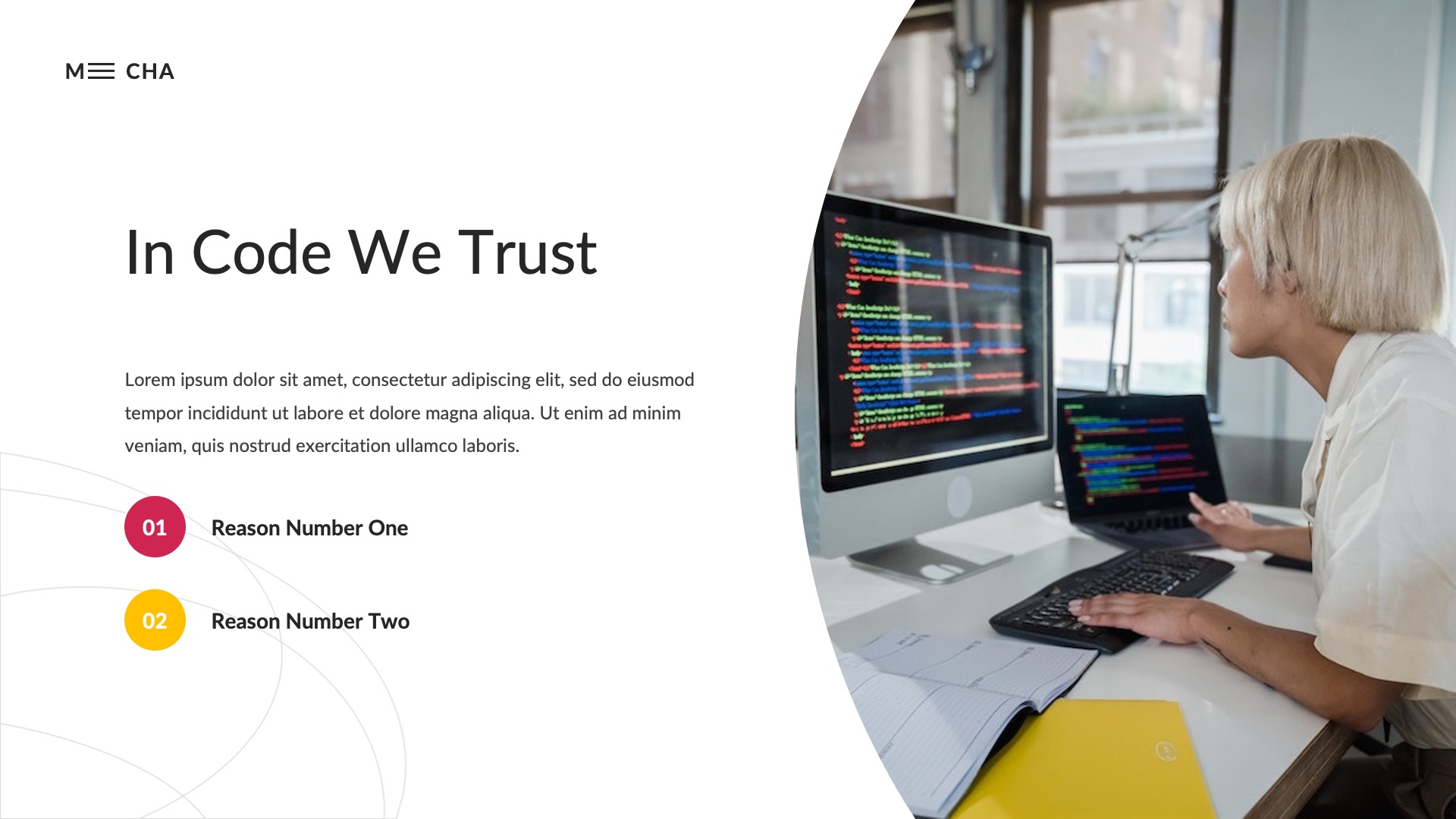 Mecha - Coding Agency Presentation PowerPoint, Presentation Templates