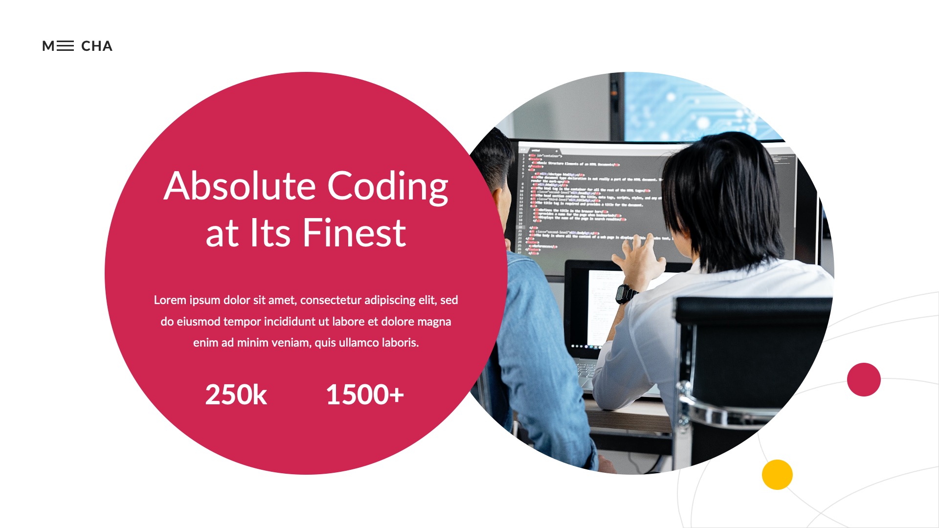 Mecha - Coding Agency Presentation PowerPoint, Presentation Templates