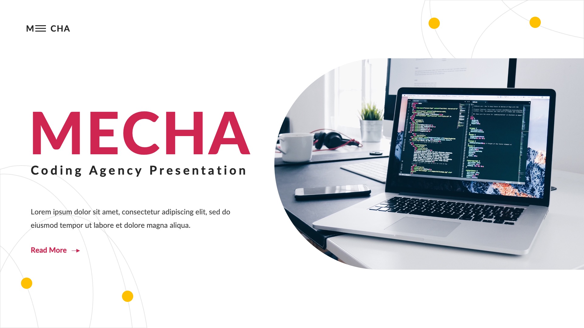 Mecha - Coding Agency Presentation Keynote, Presentation Templates