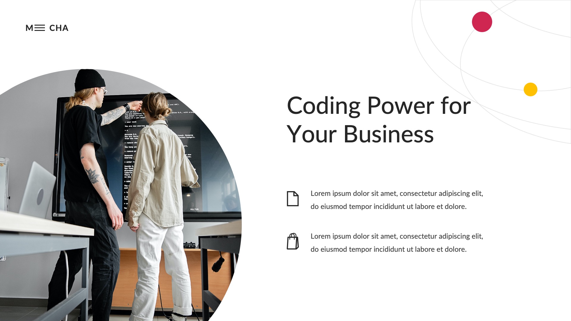 Mecha - Coding Agency Presentation Keynote, Presentation Templates