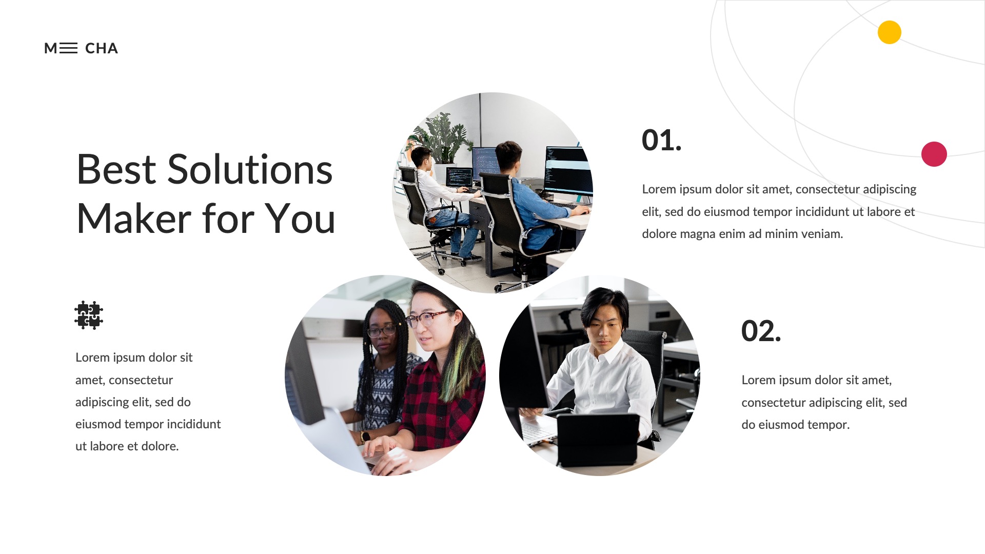 Mecha - Coding Agency Presentation Google Slides, Presentation Templates